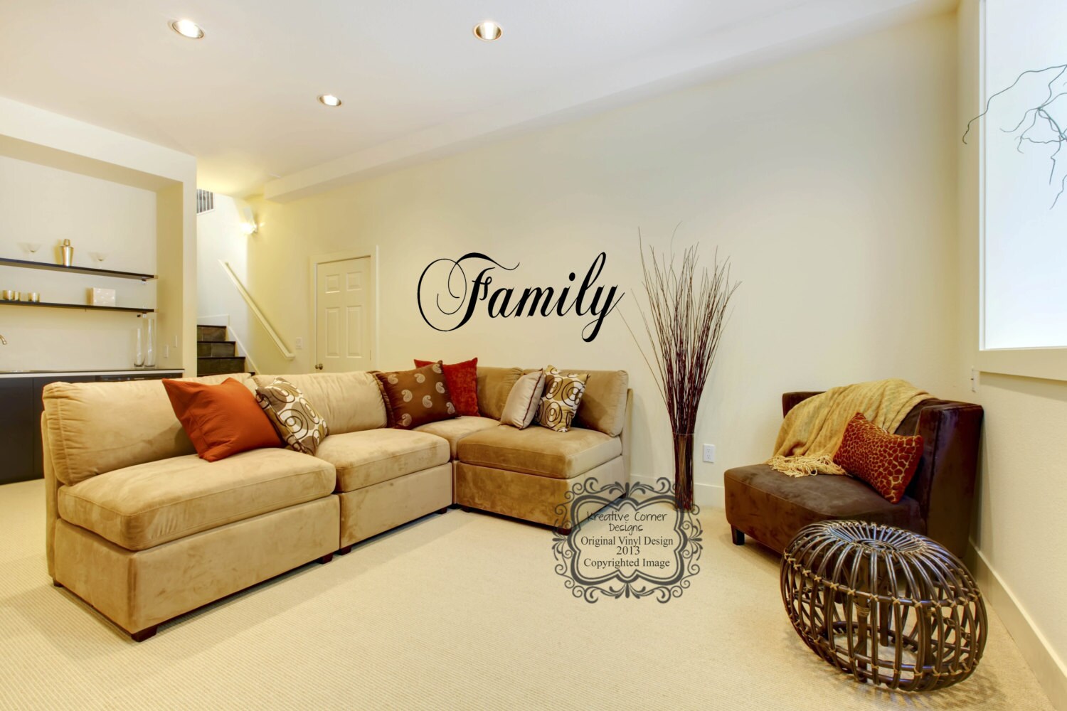 Family Vinyl Decal Gallery Wall Decal Wall Decor | Etsy