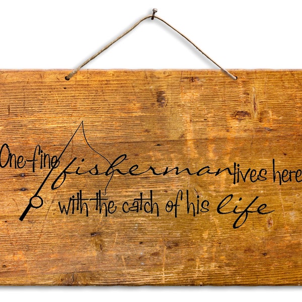 Fisherman Lives Here - Etsy