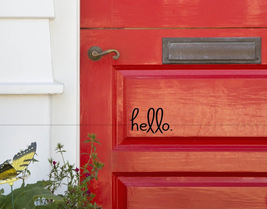 Hello. Vinyl Decal - Etsy