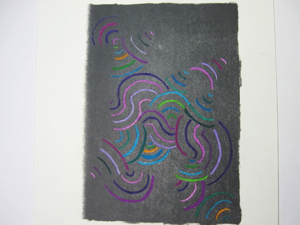 Disco's Back.... in Color Stone Lithograph - Hand Colored - Etsy