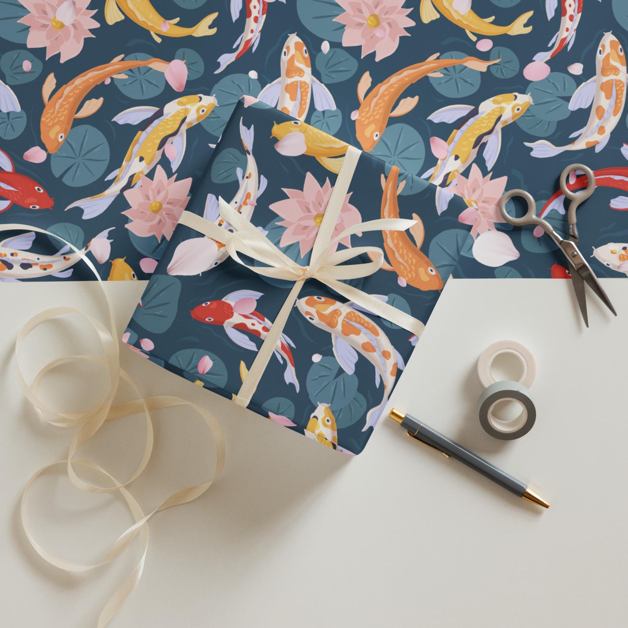 Japanese Theme Wrapping Paper 3 Sheets Set - Etsy