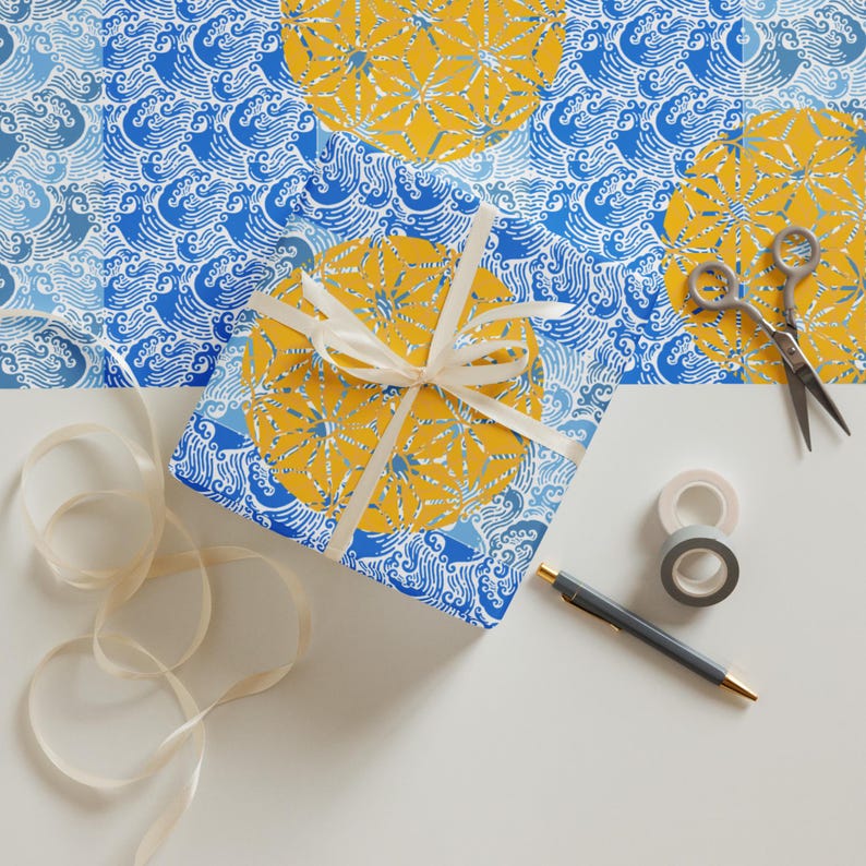 Japanese Theme Wrapping Paper 3 Sheets Set - Etsy