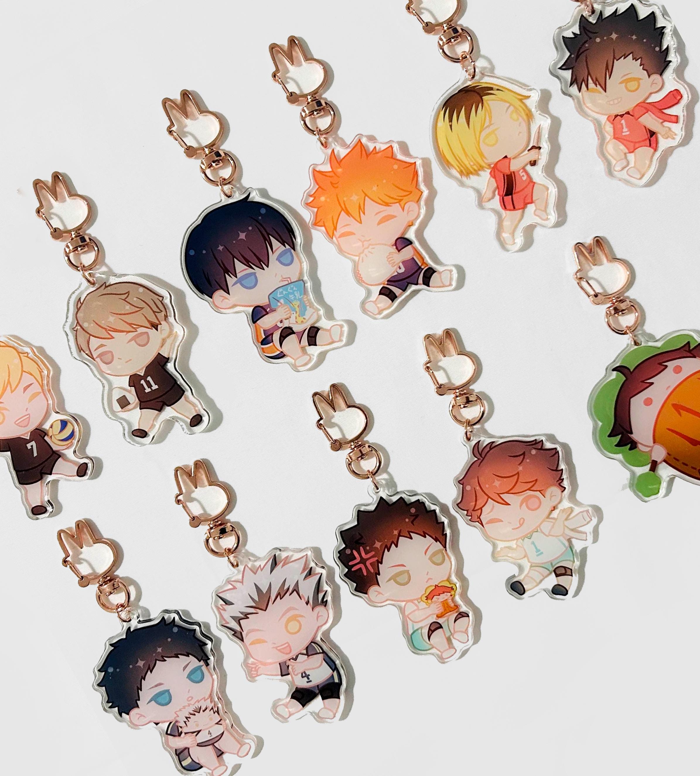 Haikyuu Acrylic Keychains Hinata Kageyama Kuroo Kenma Oikawa Iwaizumi ...