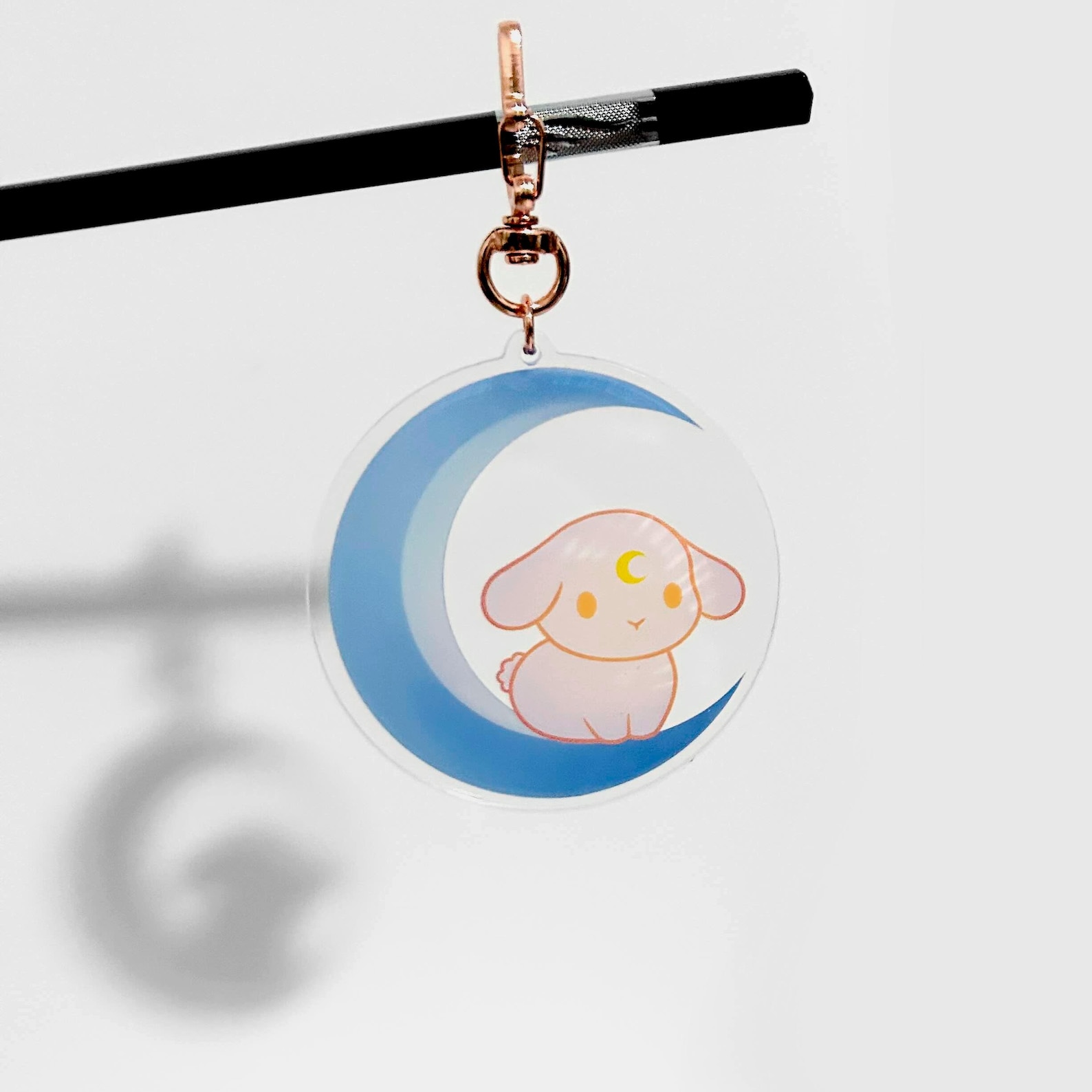 Moonbuns Keychains, Moon Bunny, Cute Animal Keychains, Cat, Dango ...