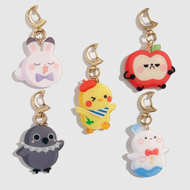 Love and Deepspace Mascot Keychains, LADS, Sylus, Caleb, Rafayel, Zayne ...