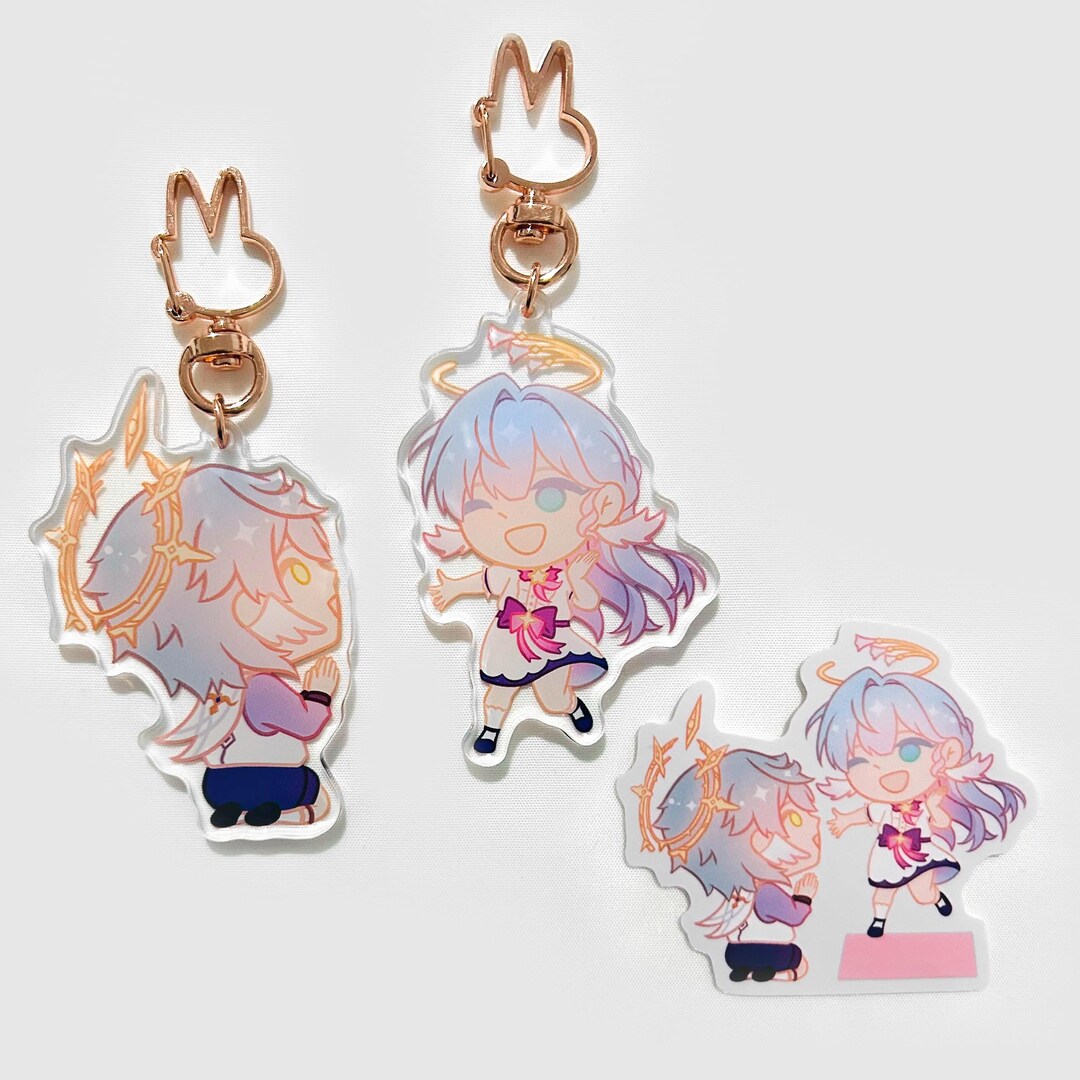 Sunday & Robin Keychains | Sticker | HSR | Honkai Star Rail | Hoyoverse ...