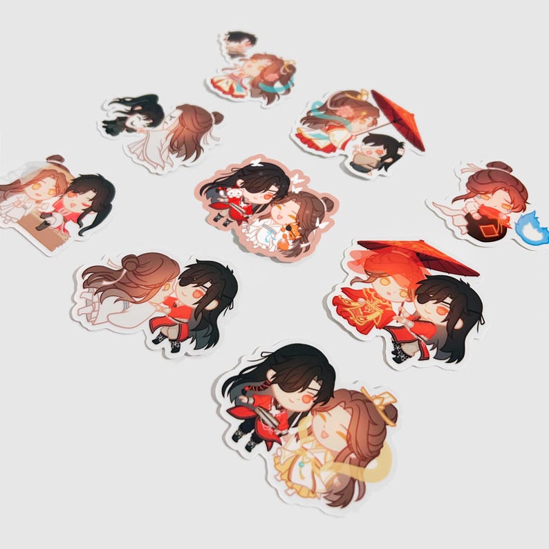 Heaven Official's Blessing Stickers, TGCF, Xie Lian, Hua Cheng, Hualian ...