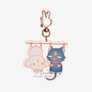 Moonbuns Keychains, Moon Bunny, Cute Animal Keychains, Cat, Dango ...