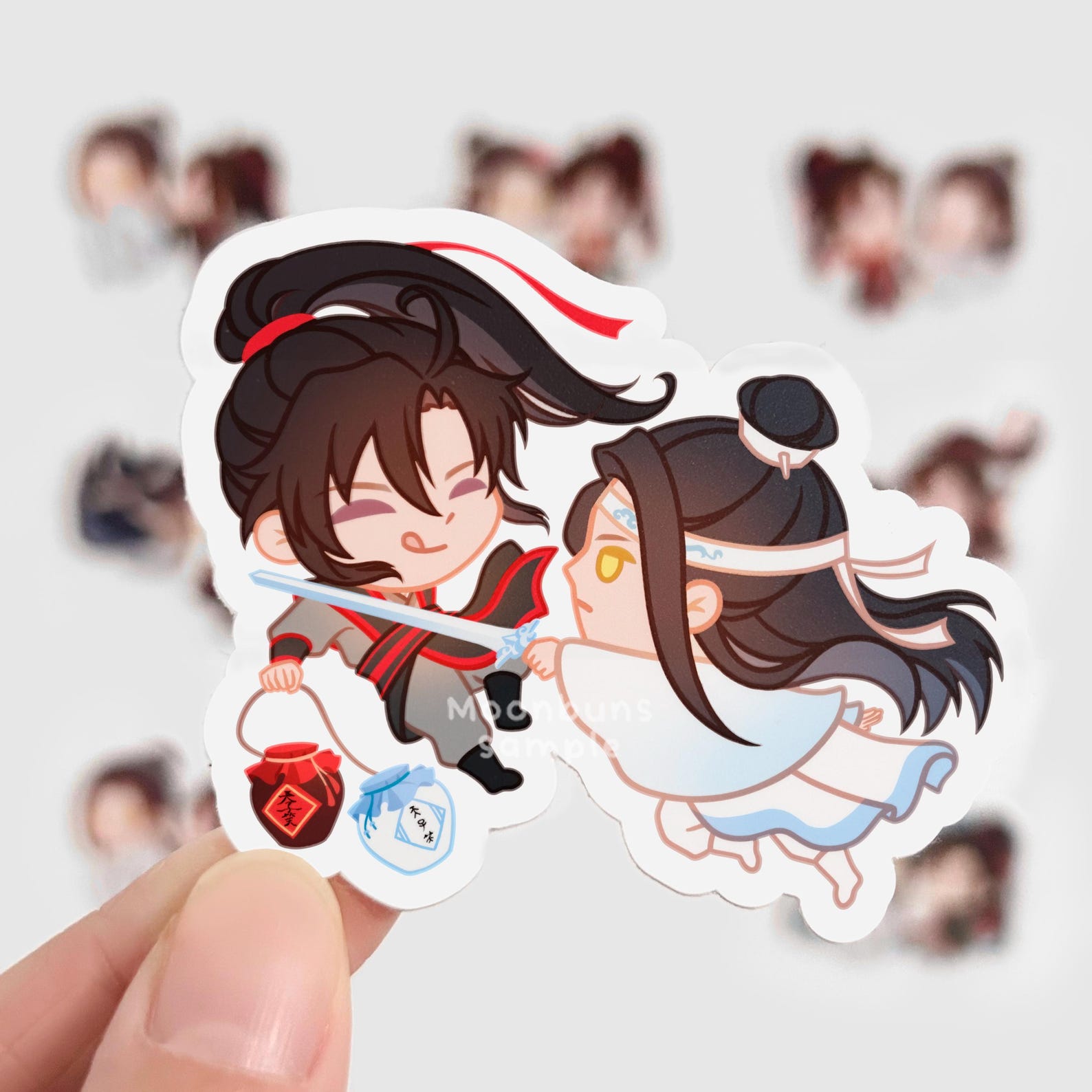 MDZS Stickers, Mo Dao Zu Shi, Untamed, Wangxian, Lan Wangji, Wei Wuxian ...