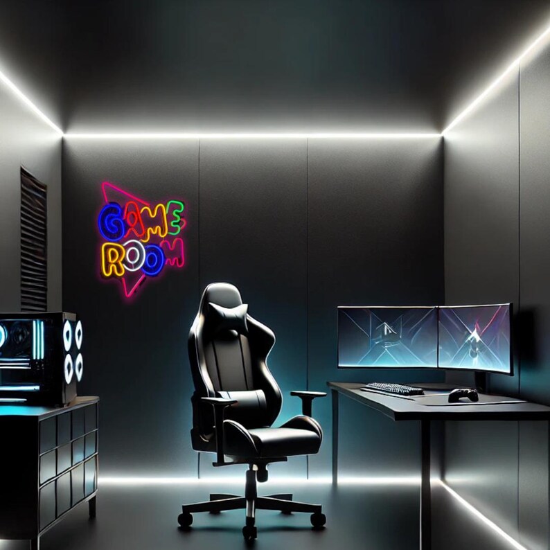 Game Roon Neon Sign, Custom Playroom Decor, Gamer Neon Sign for Wall ...