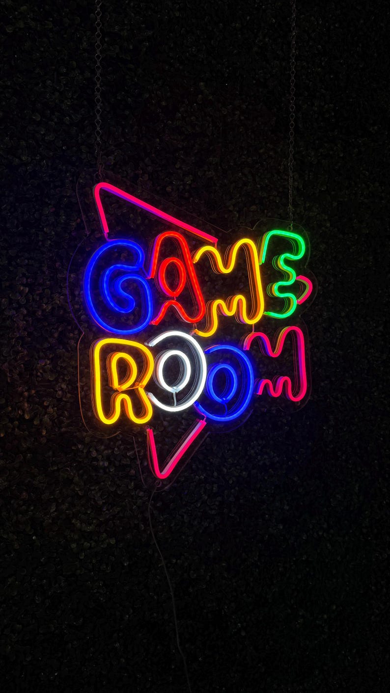 Game Roon Neon Sign, Custom Playroom Decor, Gamer Neon Sign for Wall ...