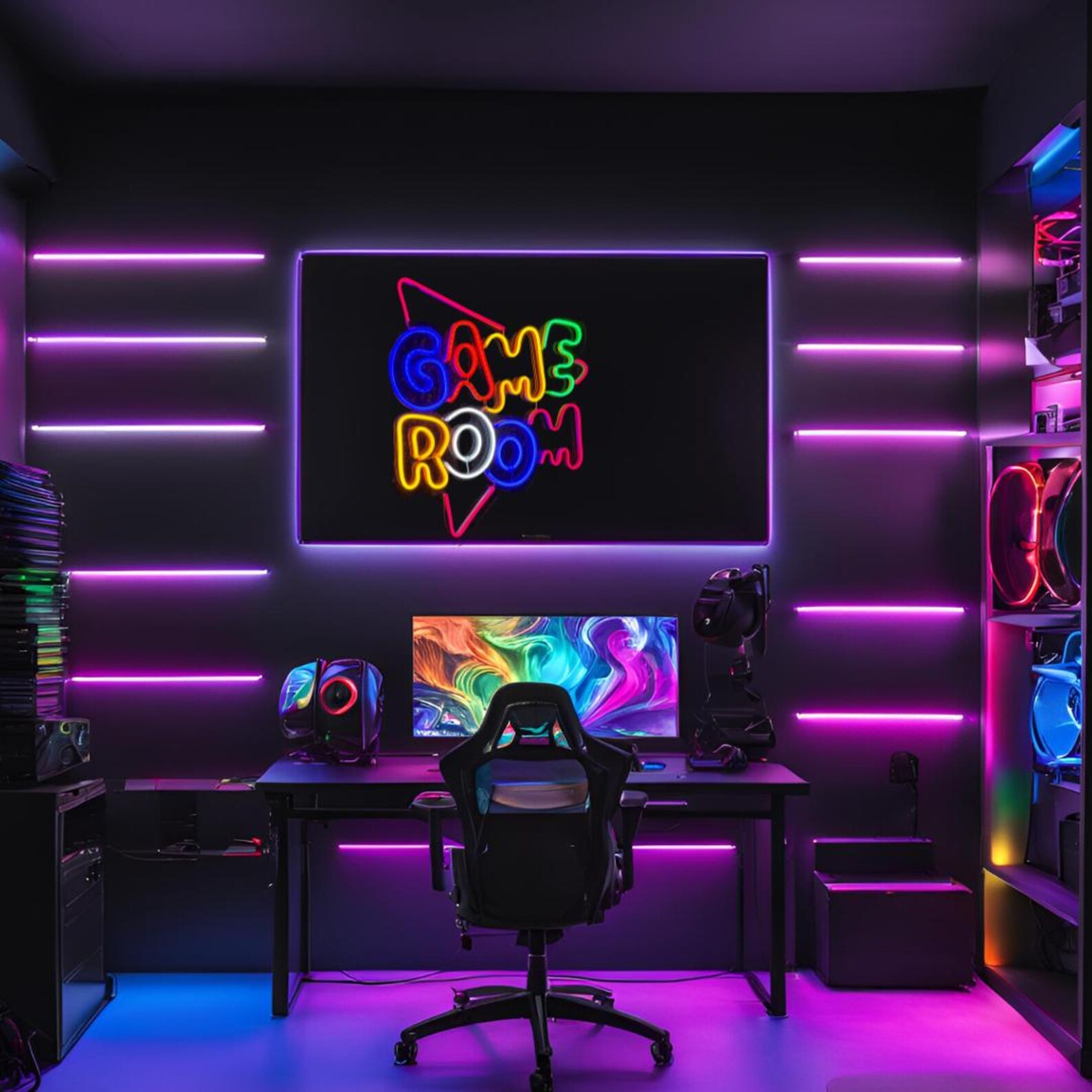 Game Roon Neon Sign, Custom Playroom Decor, Gamer Neon Sign for Wall ...