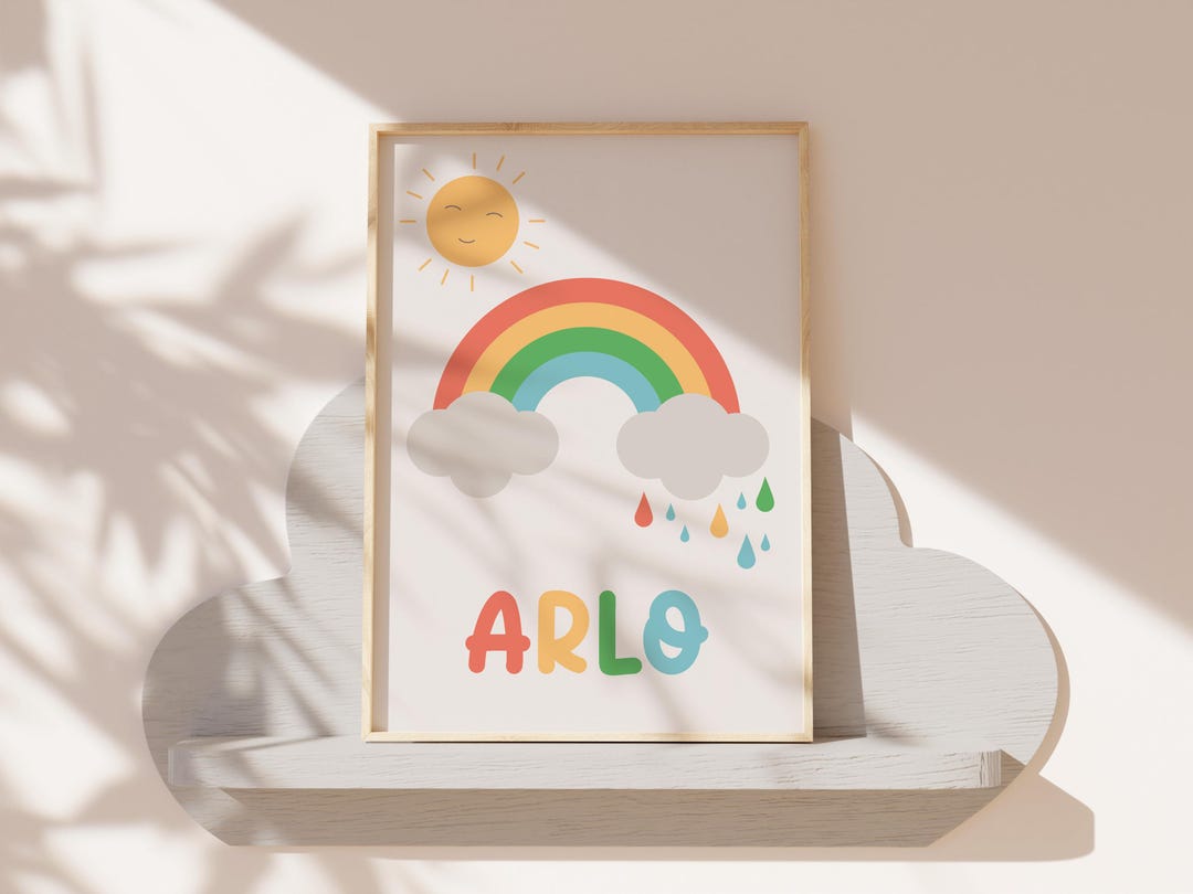 Kids Personalised Name Print Download | Customised Childrens Print ...