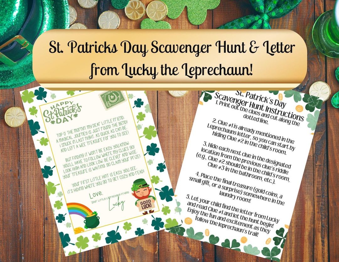Leprechaun Letter, Printable St. Patricks Day, St. Paddys Day Printable ...
