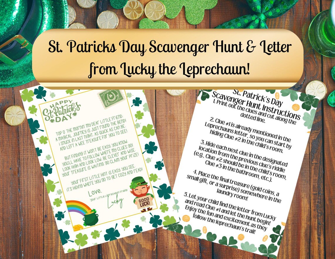 Leprechaun Letter, Printable St. Patricks Day, St. Paddys Day Printable ...