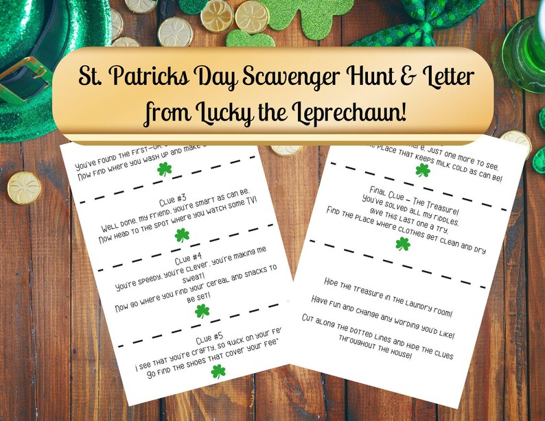 Leprechaun Letter, Printable St. Patricks Day, St. Paddys Day Printable ...