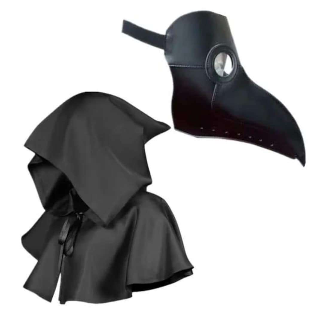 Medieval Plague Doctor Mask and Costume Set Long Nose Leather Mask ...