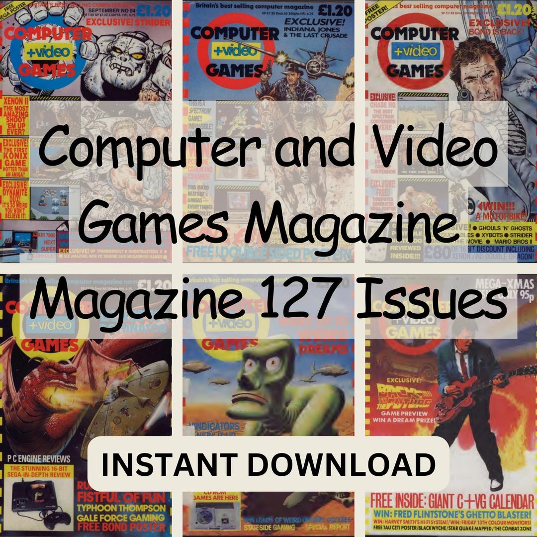 Vintage Computer Video Games Magazine Collection - 127 Issues Digital ...