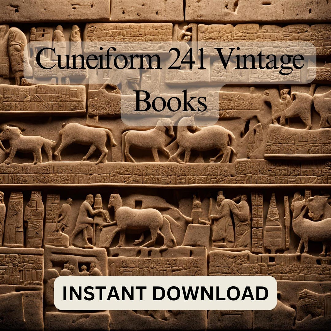 Cuneiform Books 241 - Vintage Digital Download of Ancient Mesopotamian ...