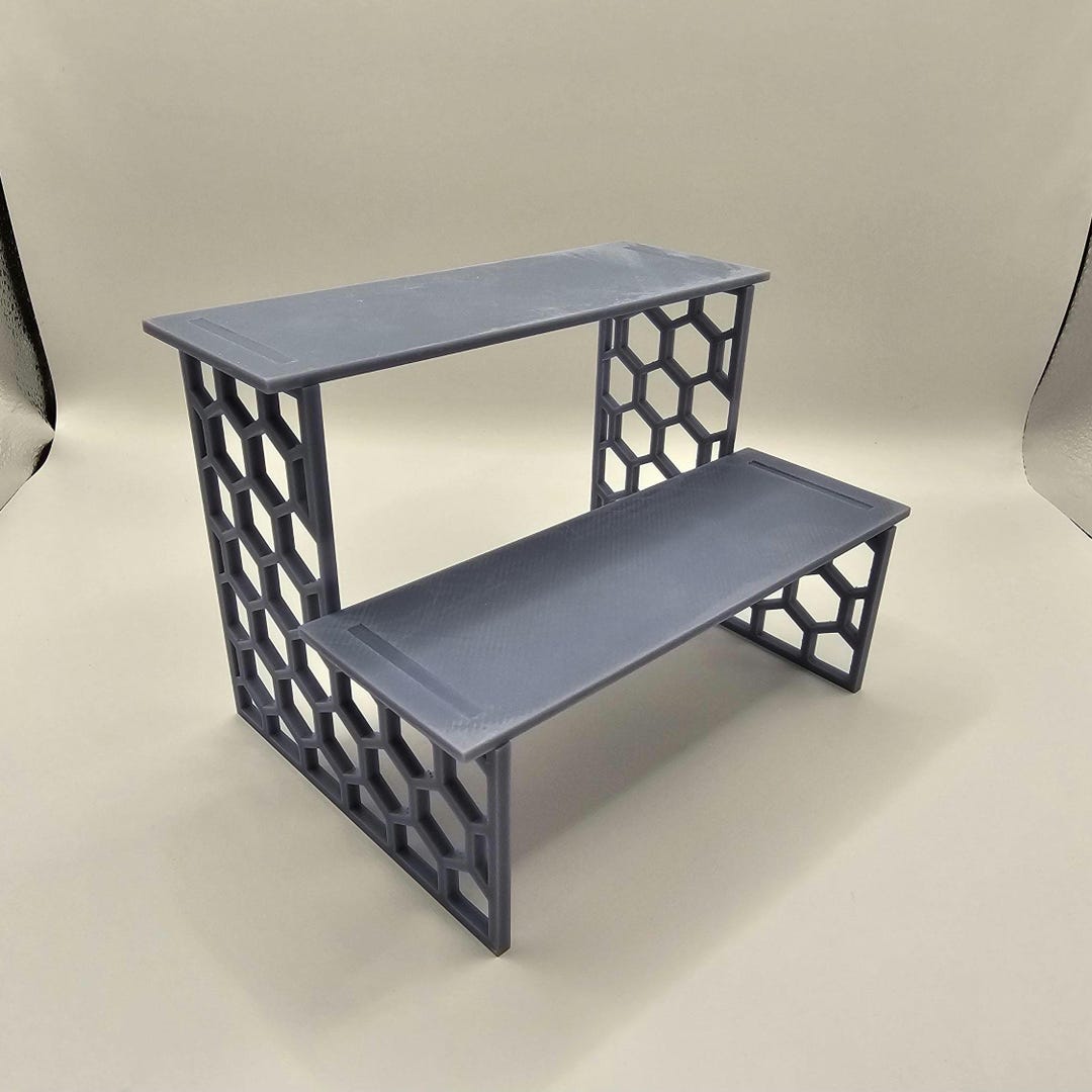 3D Printed Display Stand With 2 Shelves for Miniature Models - Display ...