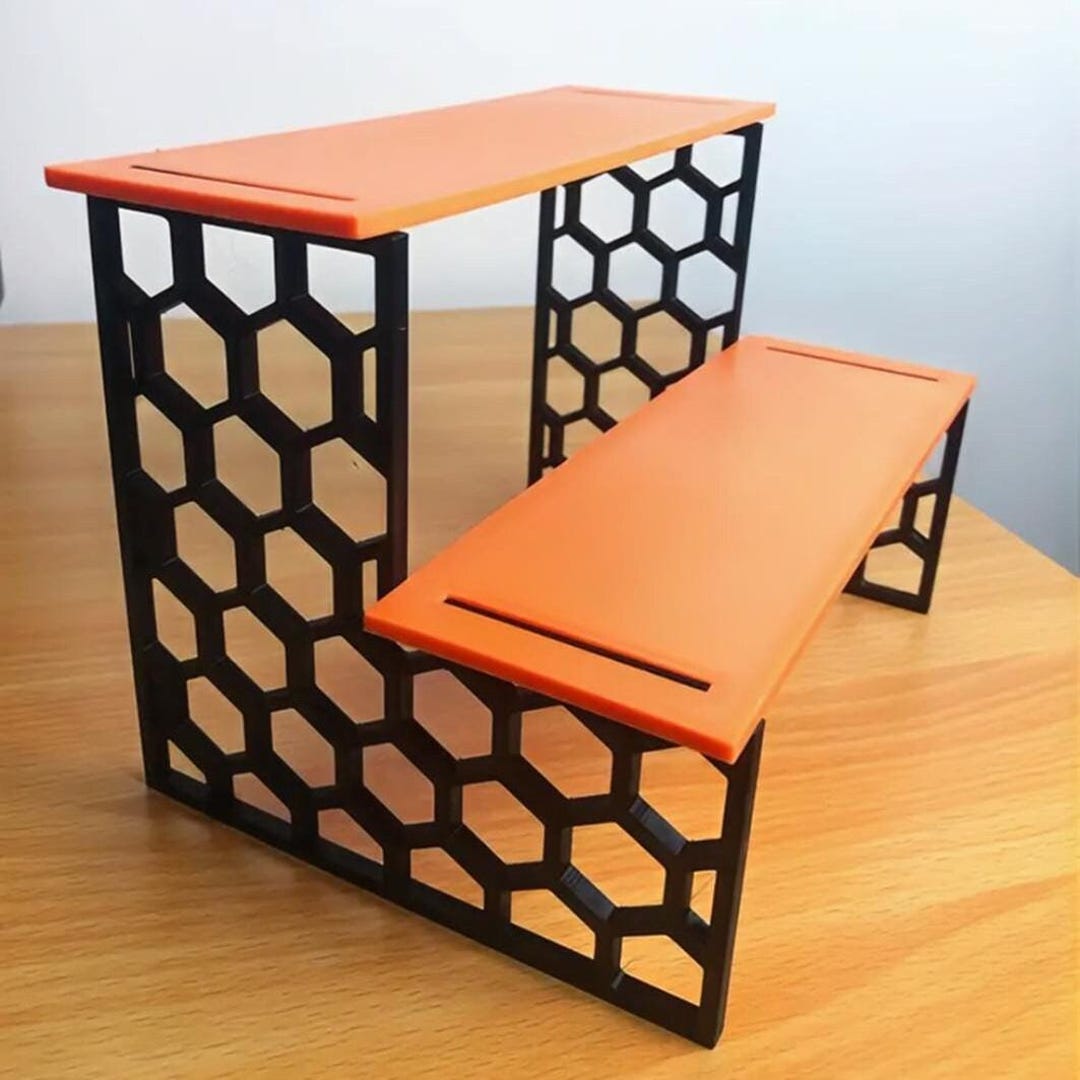 3D Printed Display Stand With 2 Shelves for Miniature Models Display ...