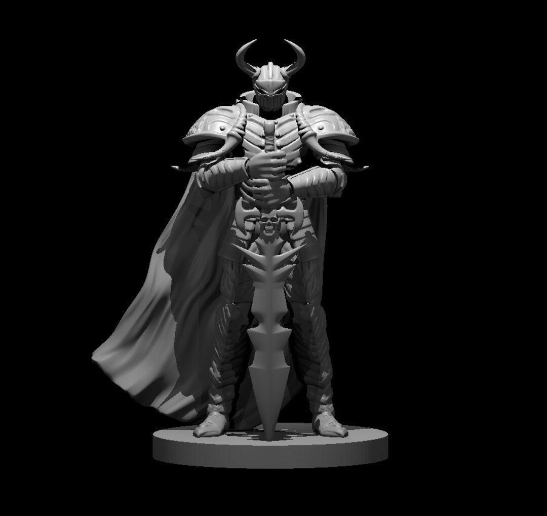 3D Printed Fallen Paladin Adventurer, 3D Printed Adventurer, Dnd ...