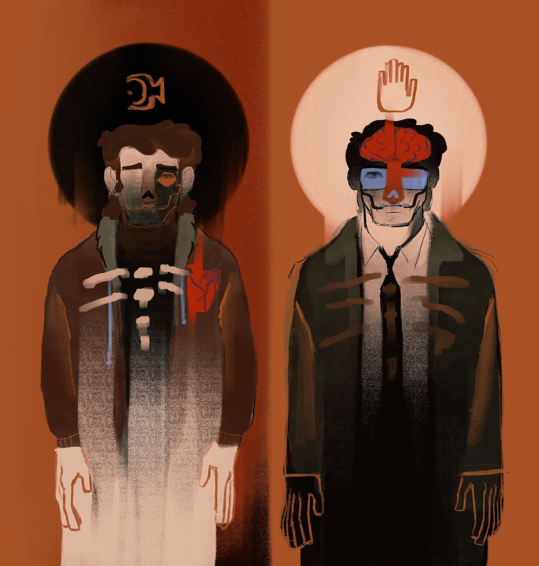 Stanley Pines and Stanford Pines Gravity Falls Giclee 5x5 Deep Matte ...