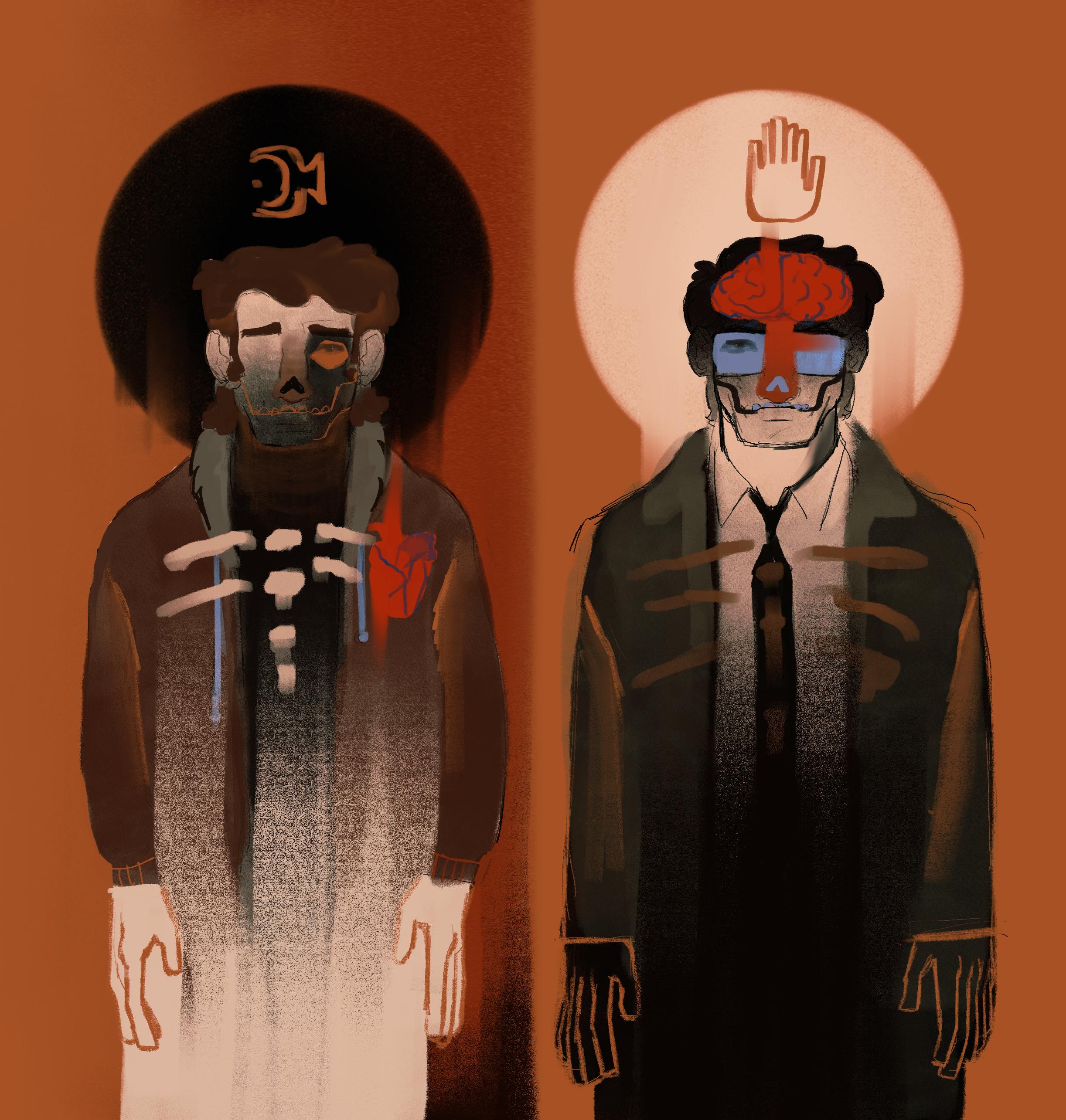 Stanley Pines and Stanford Pines Gravity Falls Giclee 5x5 Deep Matte ...