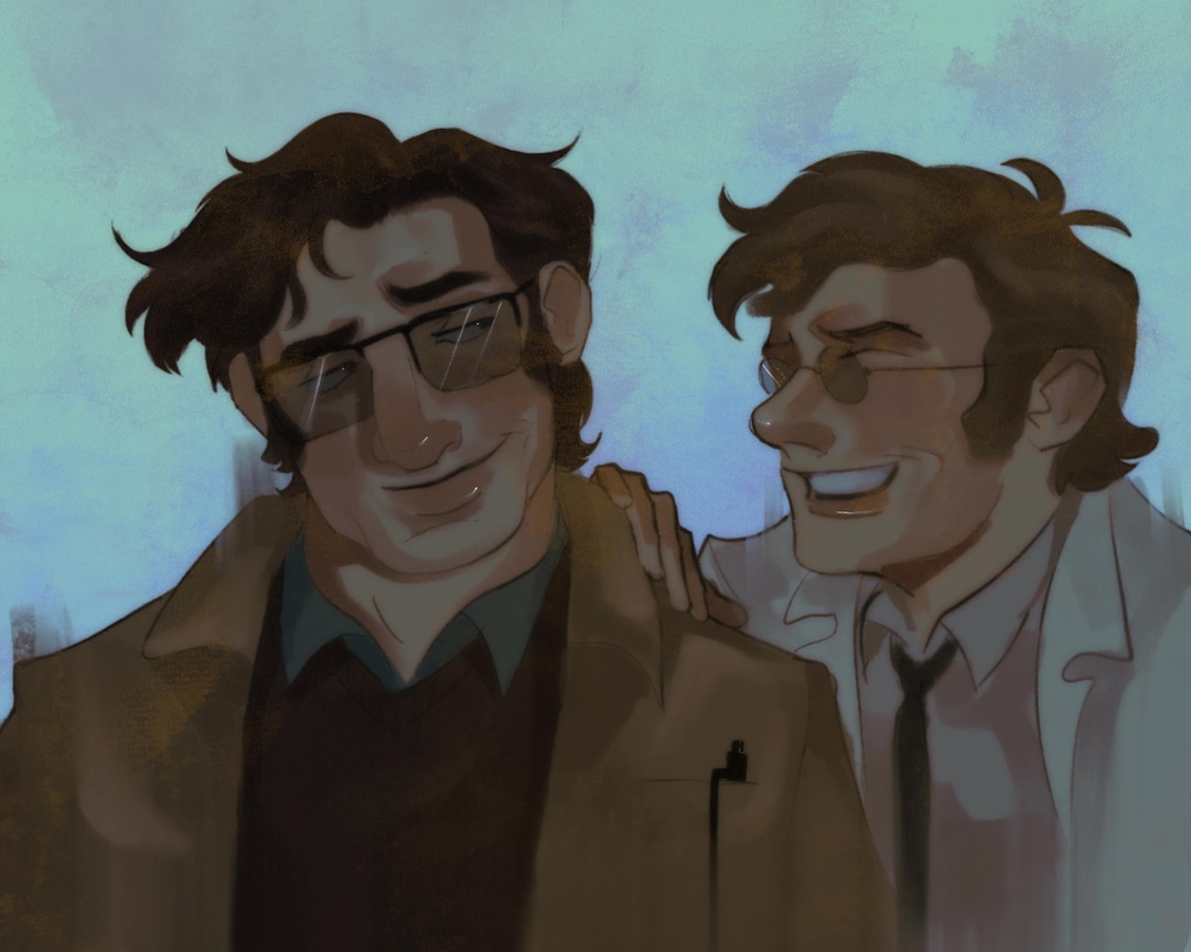 Gravity Falls Stanford Pines and Fiddleford Mcgucket Fiddlestan 4x5 ...