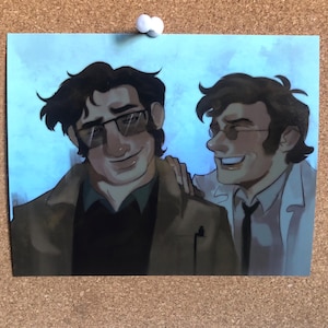 Gravity Falls Stanford Pines and Fiddleford Mcgucket Fiddlestan 4x5 ...