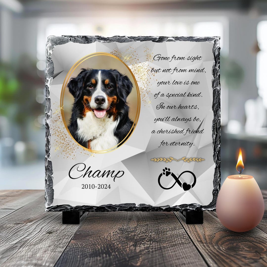 Personalised Pet Memorial Plaque for Dogs -custom Pet Loss Gift for ...