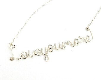 Silver YOLO You Only Live Once Necklace Sterling Silver | Etsy