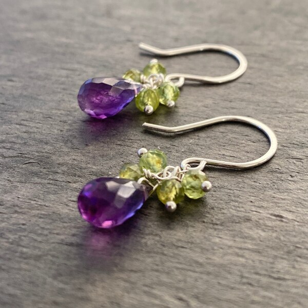Amethyst and Peridot - Etsy