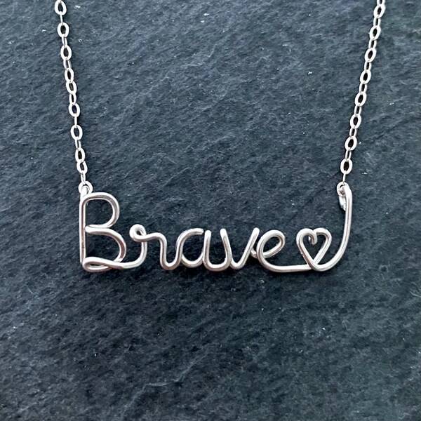 Be Brave Necklace - Etsy