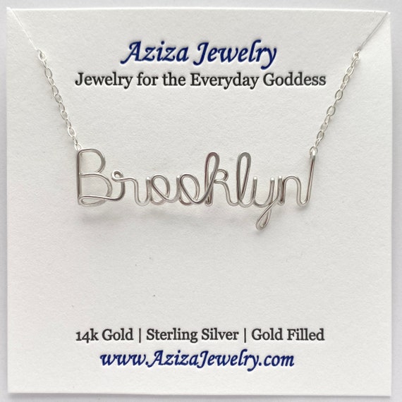 Brooklyn name necklace store