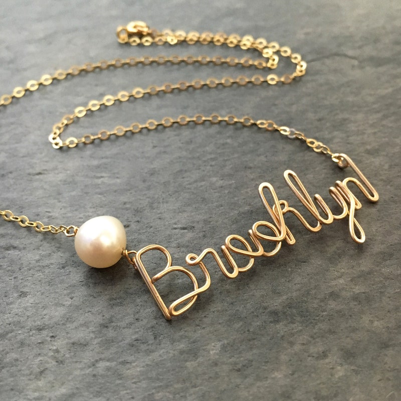 Wire Word Necklace - Etsy