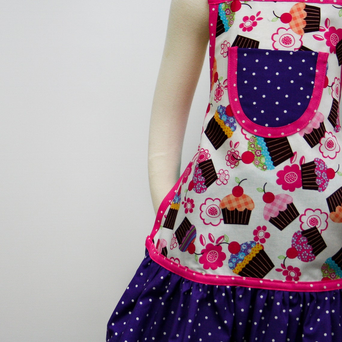 Girls Apron Kids Apron Childrens aprons Girls Apron Set | Etsy