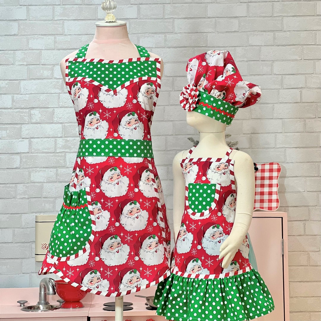 Mother Daughter Christmas Aprons, Matching Holiday Apron Sets, Mommy ...