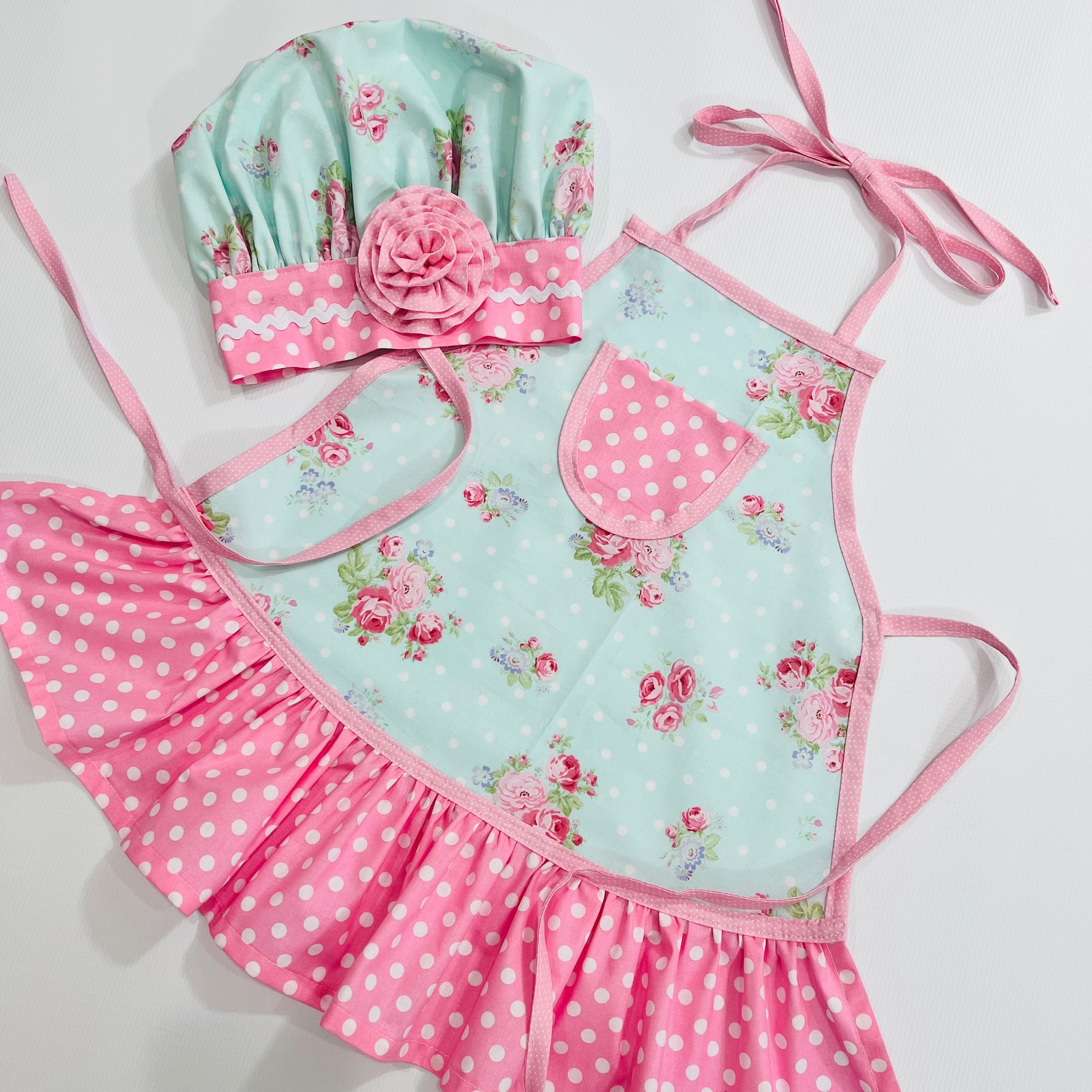 Kids Apron Girls Apron Set Childrens Aprons Child Apron - Etsy
