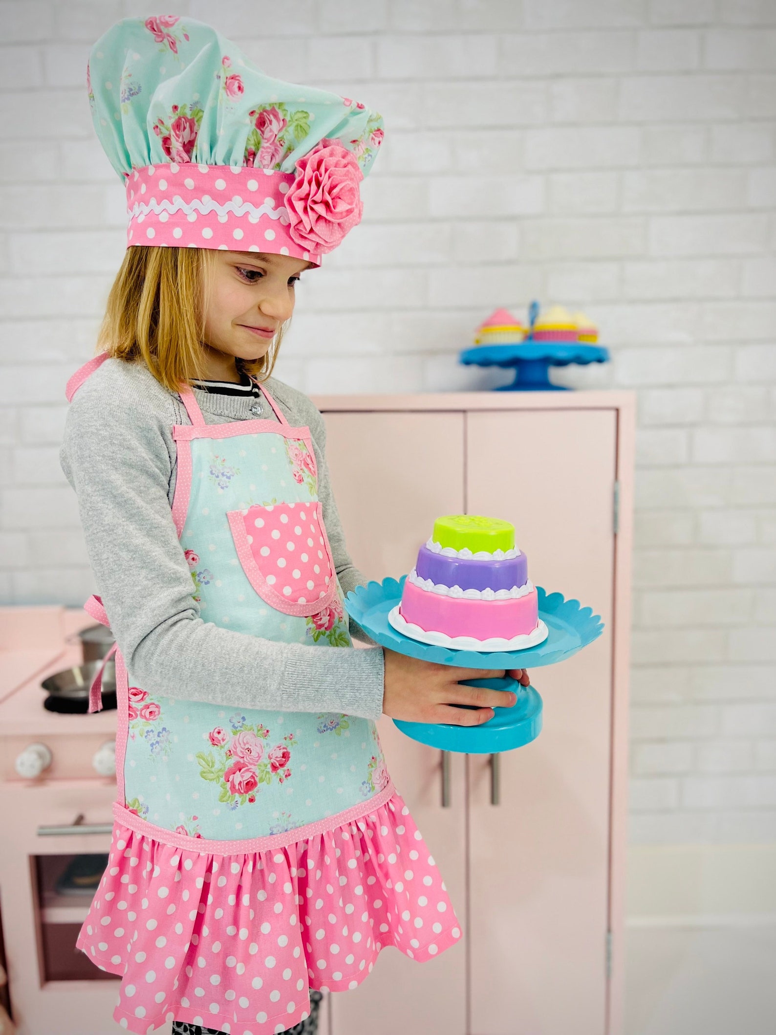 Kids Apron Girls Apron Set Childrens Aprons Child Apron - Etsy