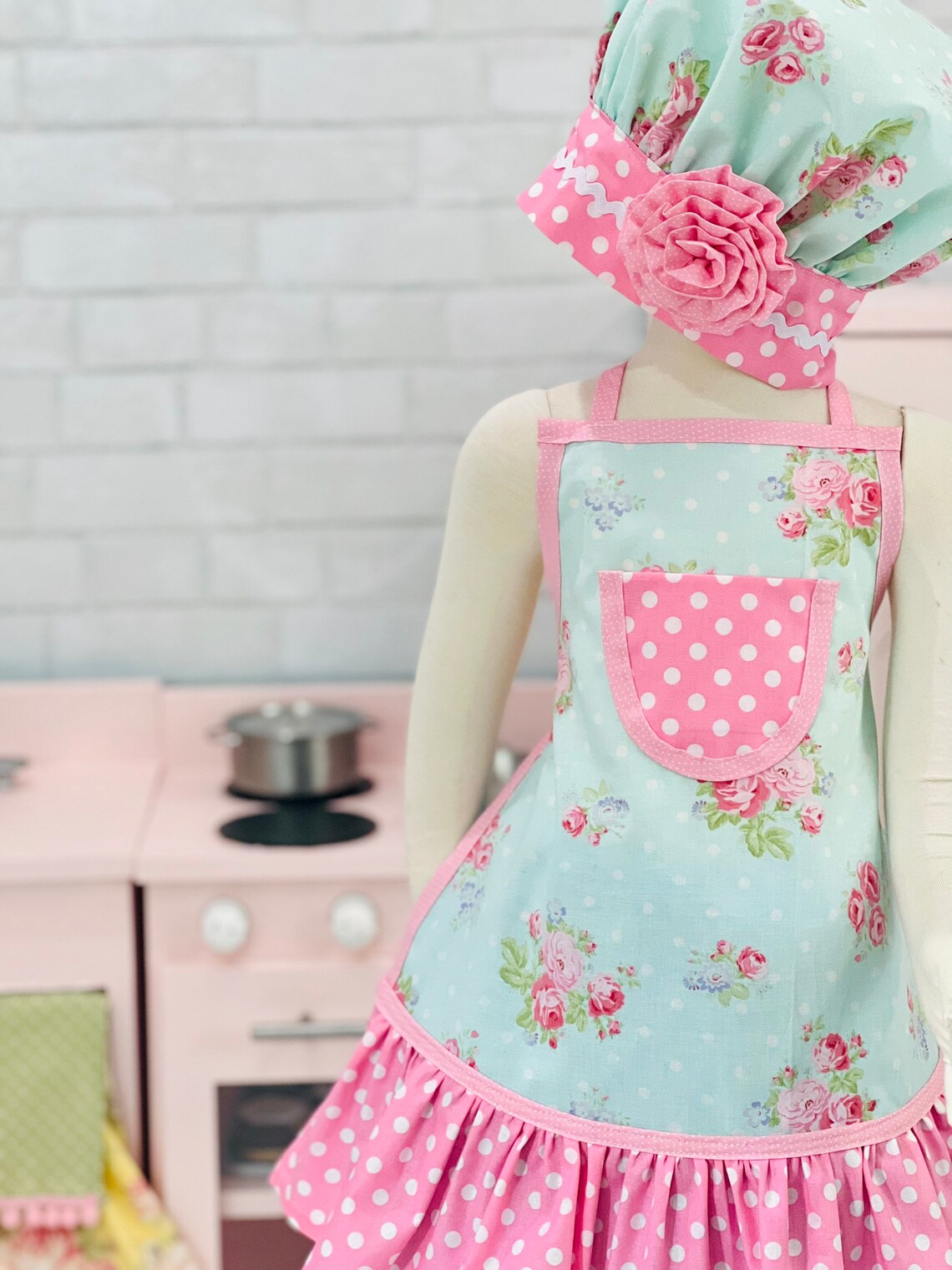 Kids Apron Girls Apron Set Childrens Aprons Child Apron - Etsy