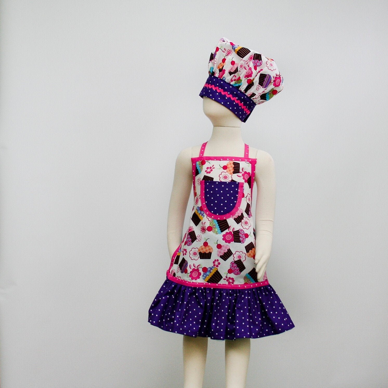 Girls Apron Kids Apron Childrens aprons Girls Apron Set | Etsy