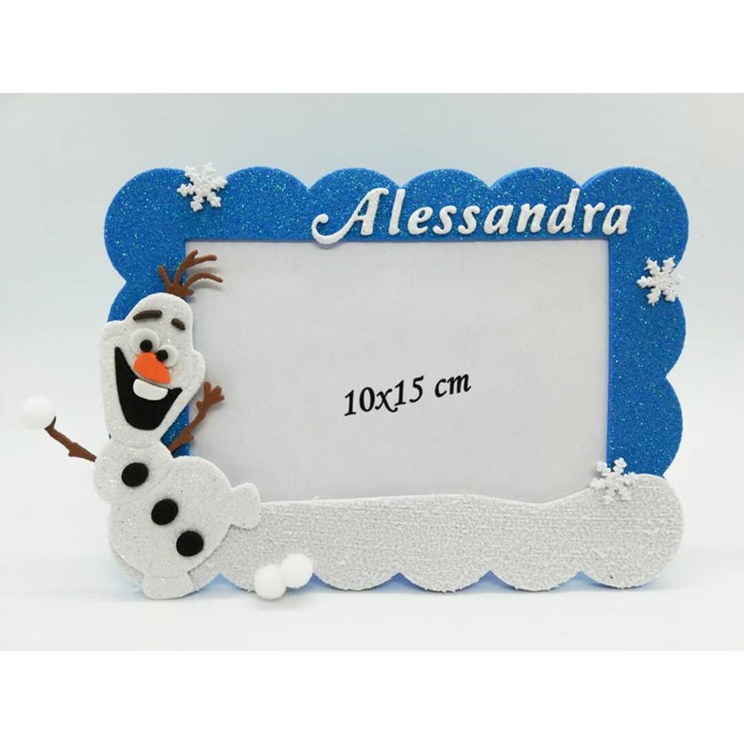 Olaf Photo Frame With or Without Name - Etsy