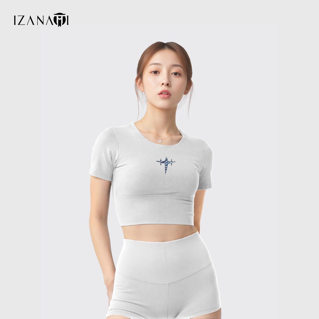 Korean Crop Top Beckless String Crop Top Sportwear Activewear Summer ...
