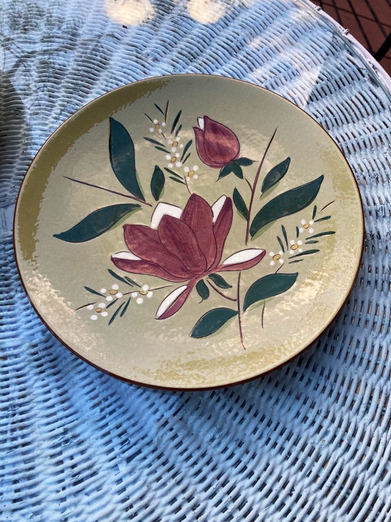 Vintage Magnolia Dinner Plate by Stangl Pottery - Etsy
