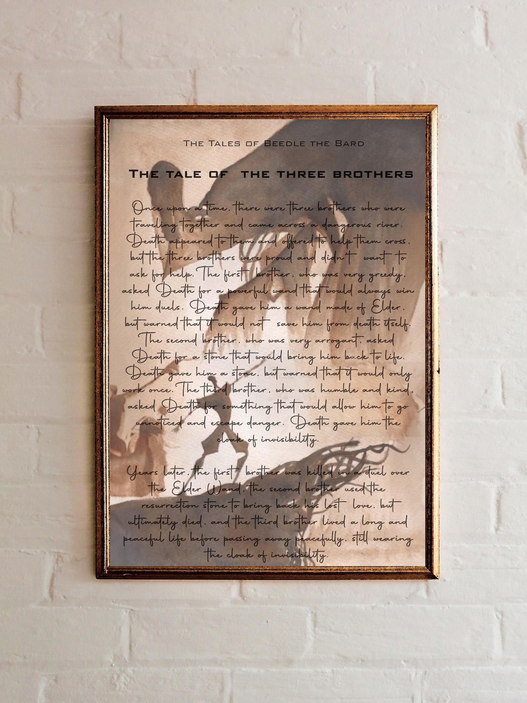 The Tale of "the Three Brothers" Printable PDF, HP Digital Poster ...