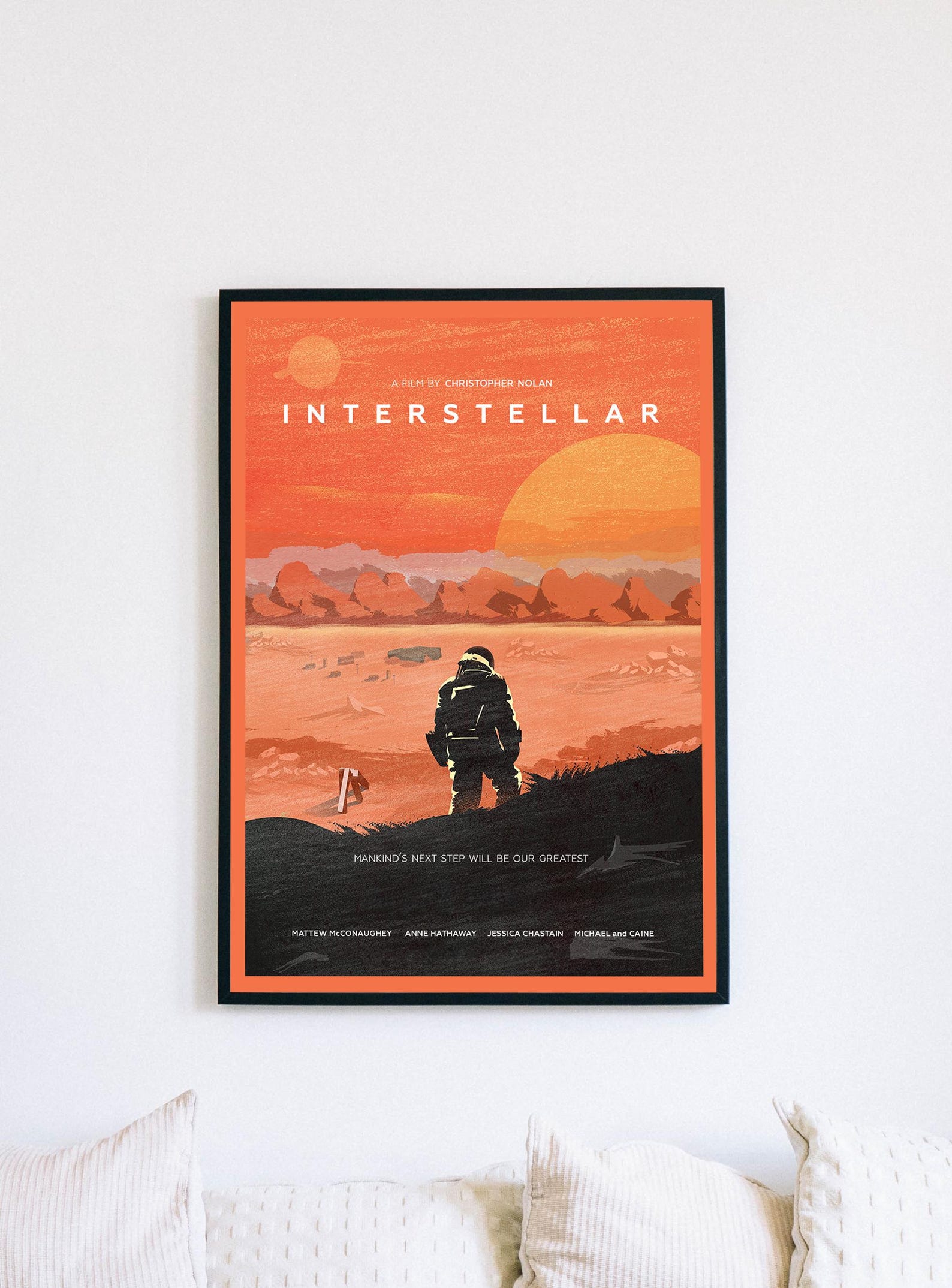 Interstellar Movie Poster Printable PDF, Interstellar by Christopher Nolan Digital Wall Art ...