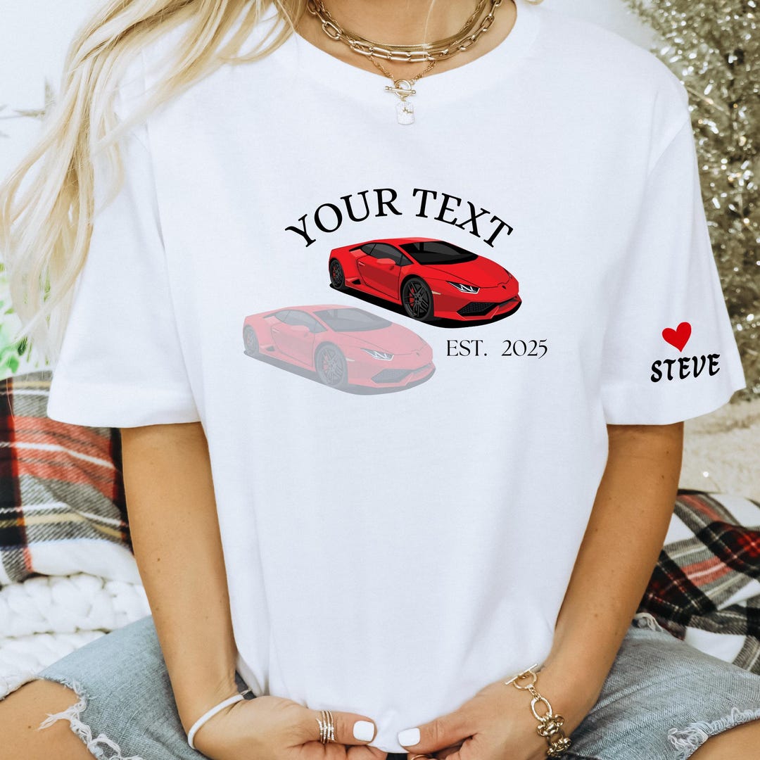 Custom Car Shirt / Personalized Car Photo / Truck Portrait / Race Cars ...
