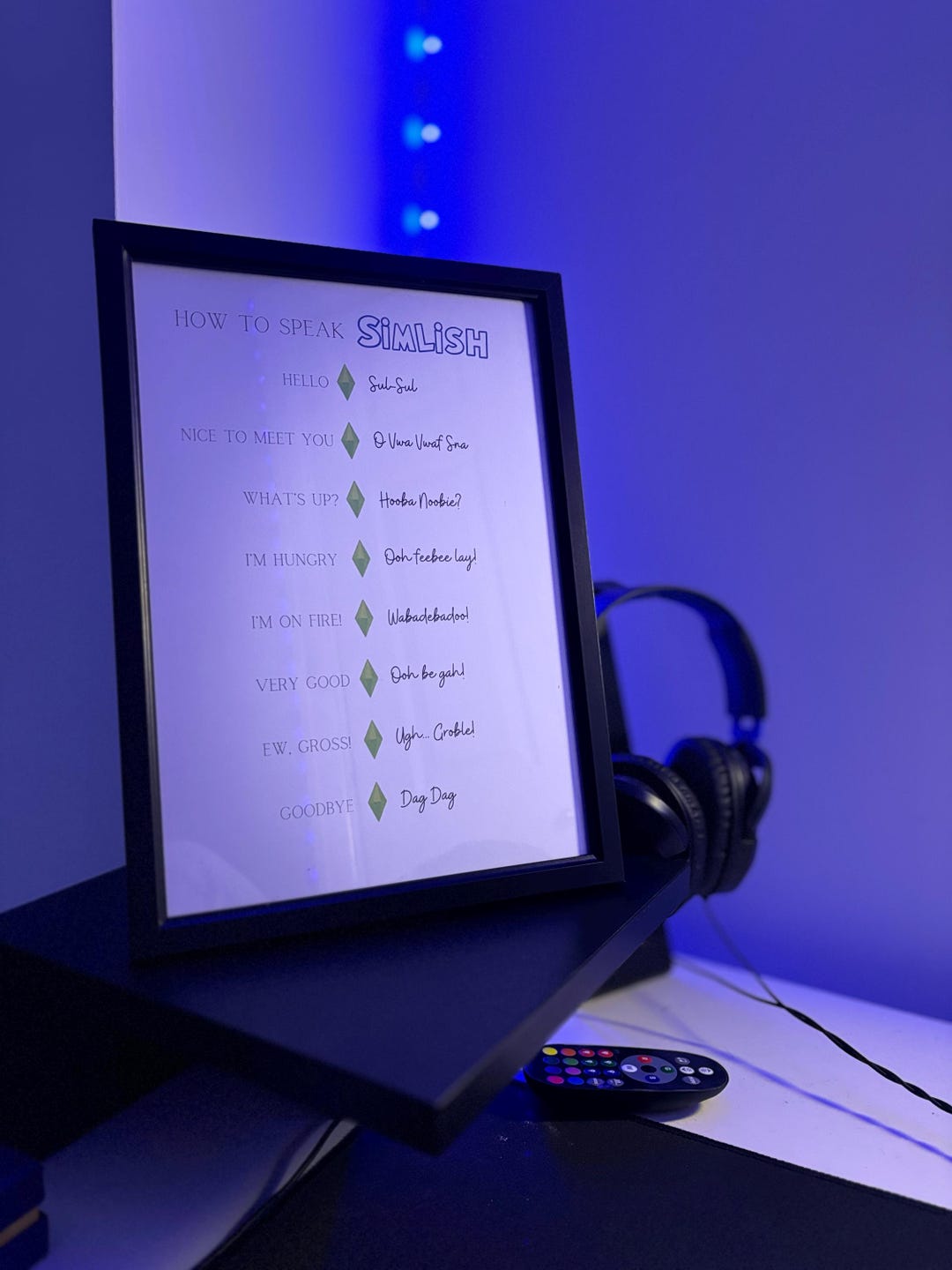 Sims Wall Art, Sims Gift, Sims 4 Merchandise, Sims Merch, Video Game ...