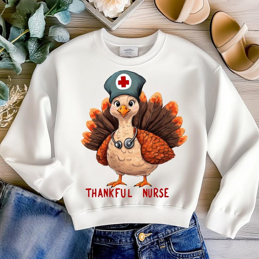 Thanksgiving Nurse Turkey Clipart, Turkey Wearing a Nurse Hat Clipart ...
